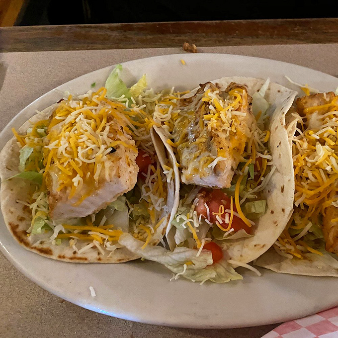 Fish tacos with a generous hand &ndash; proof that sometimes Florida and New England culinary traditions can coexist in delicious harmony.