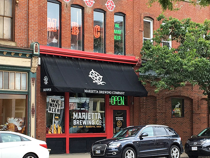 Marietta Brewing Company beckons thirsty travelers with craft beers that would make the town's founding fathers raise their glasses in hearty approval.