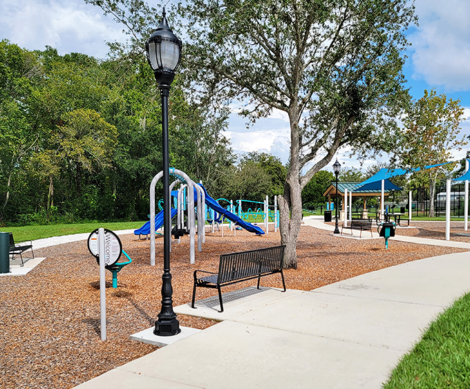 Playgrounds where grandkids burn energy while you conserve yours. New Port Richey's parks offer multi-generational fun under Florida's famous blue skies.