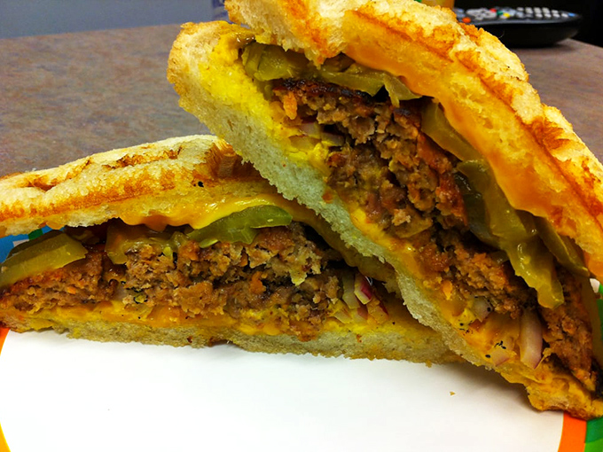 This sandwich proves that sometimes the best things in life come between two pieces of bread.