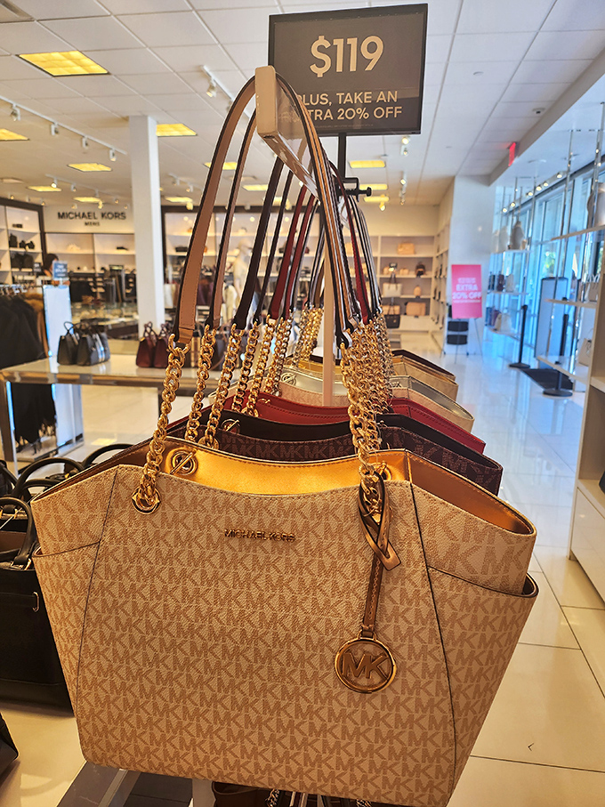 Designer dreams come true at Michael Kors, where these signature totes whisper "luxury" but scream "smart shopper."