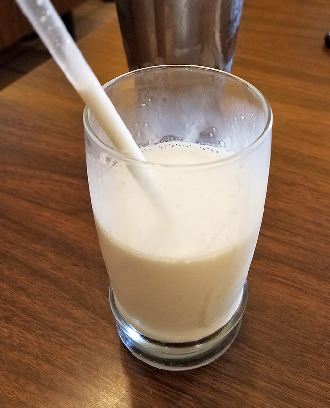 The milkshake so thick it defies gravity. This isn't some fast-food impostor&mdash;it's the real deal that requires serious straw commitment.