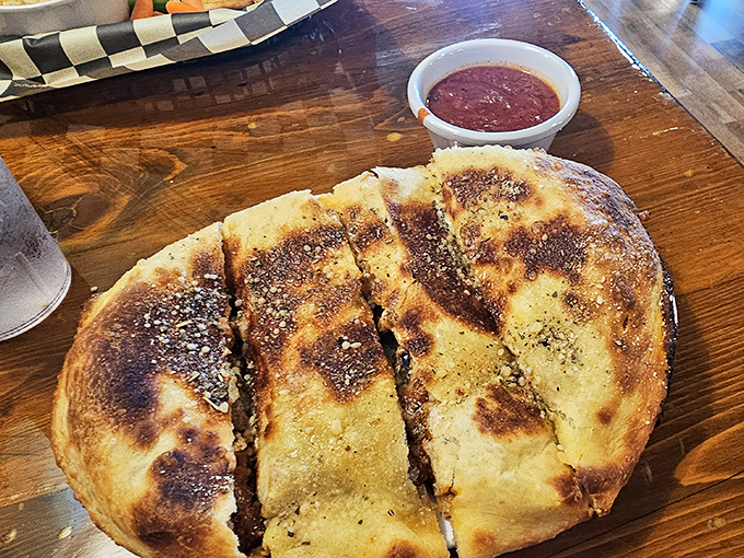 Golden, crispy, and stuffed with goodness&mdash;this calzone is what happens when bread and fillings have a beautiful romance.