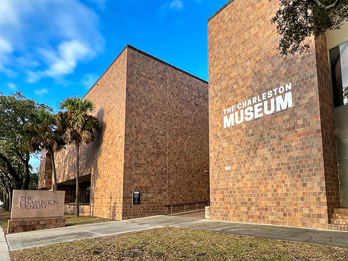 The Charleston Museum's modern brick exterior belies the centuries of history housed within &ndash; like finding an ancient scroll inside your Amazon package.