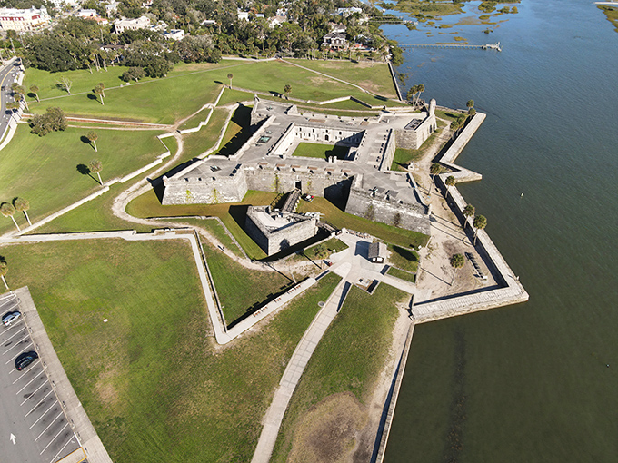 Castillo de San Marcos stands as a testament to engineering ingenuity – a star-shaped fortress that's survived centuries of hurricanes, sieges, and tourist selfies.