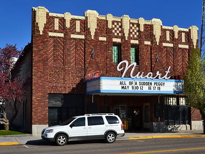 The Nuart Theatre's marquee promises entertainment without the multiplex markup or sticky floors.