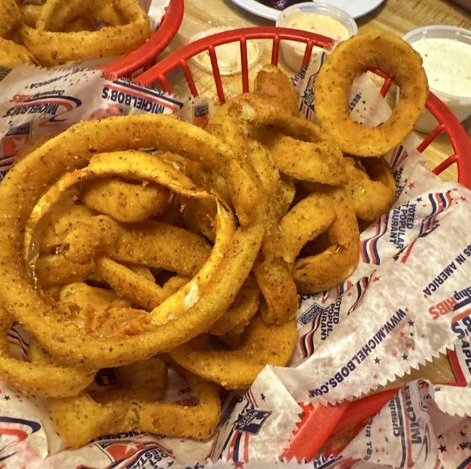 These aren't just onion rings&mdash;they're golden halos of crispy perfection that somehow manage to stay crunchy until the very last bite.