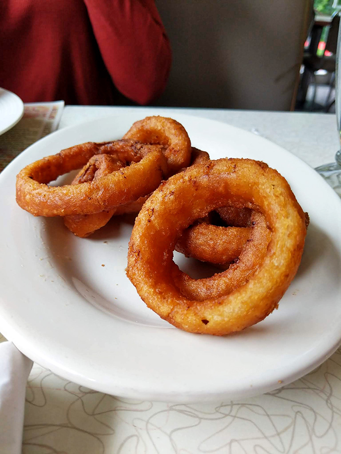 Onion rings with the perfect crunch-to-tenderness ratio &ndash; the kind that make you wonder why you'd ever settle for fries again.