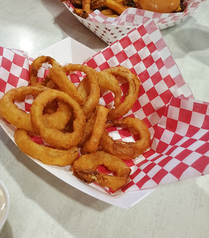 These onion rings achieve that perfect golden crunch that makes you forget vegetables are supposed to be healthy.