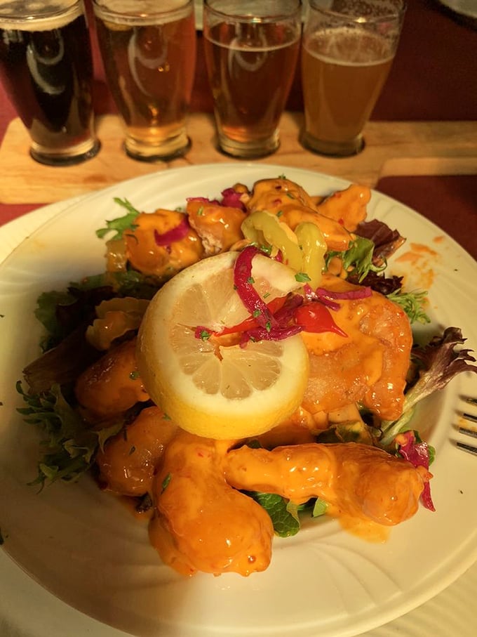 These shrimp, dressed in their tangy orange sauce finery, prove that German cuisine isn't just about meat and potatoes.