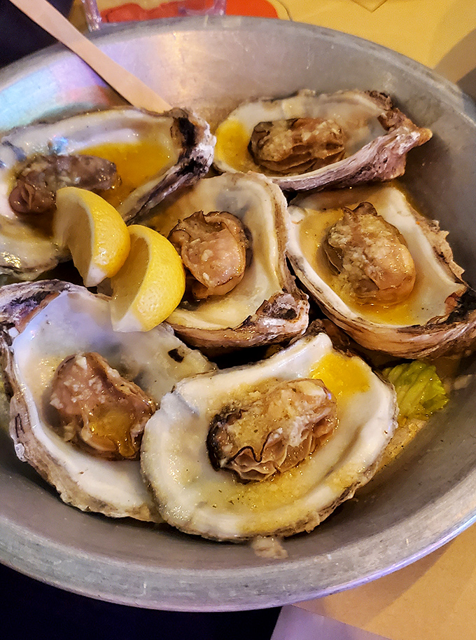 Fresh oysters glistening with possibility. A squeeze of lemon is all that stands between you and briny perfection.