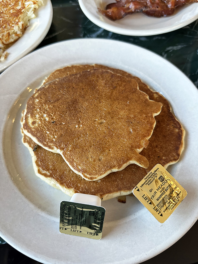 Golden-brown pancakes with a perfect edge crisp&mdash;the kind that make you forget all about that diet you were considering yesterday.