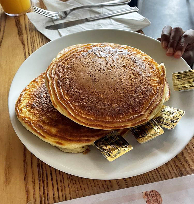 These pancakes aren't just breakfast, they're an event&mdash;golden-brown masterpieces stacked higher than my weekend expectations. 