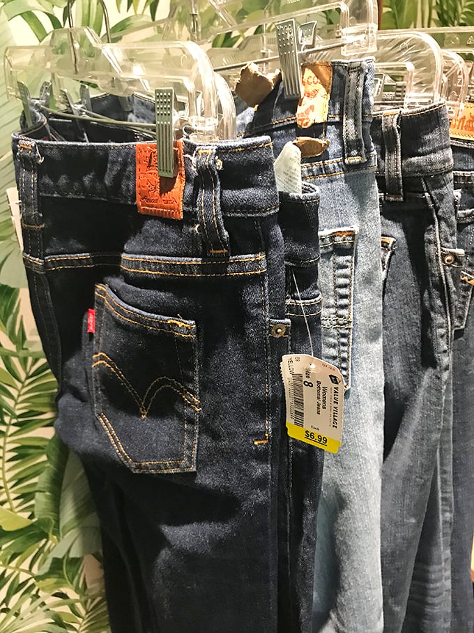 Denim democracy in action: every style, every decade, every questionable fashion choice represented.