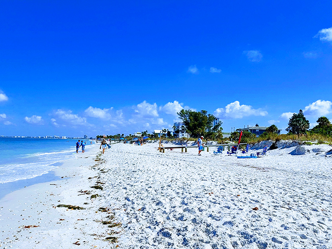 The beach equivalent of social distancing&mdash;plenty of space for everyone to claim their own slice of paradise.