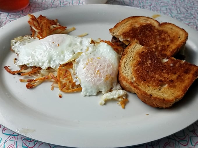The patty melt here doesn't just melt cheese &ndash; it melts hearts with its perfectly toasted embrace.