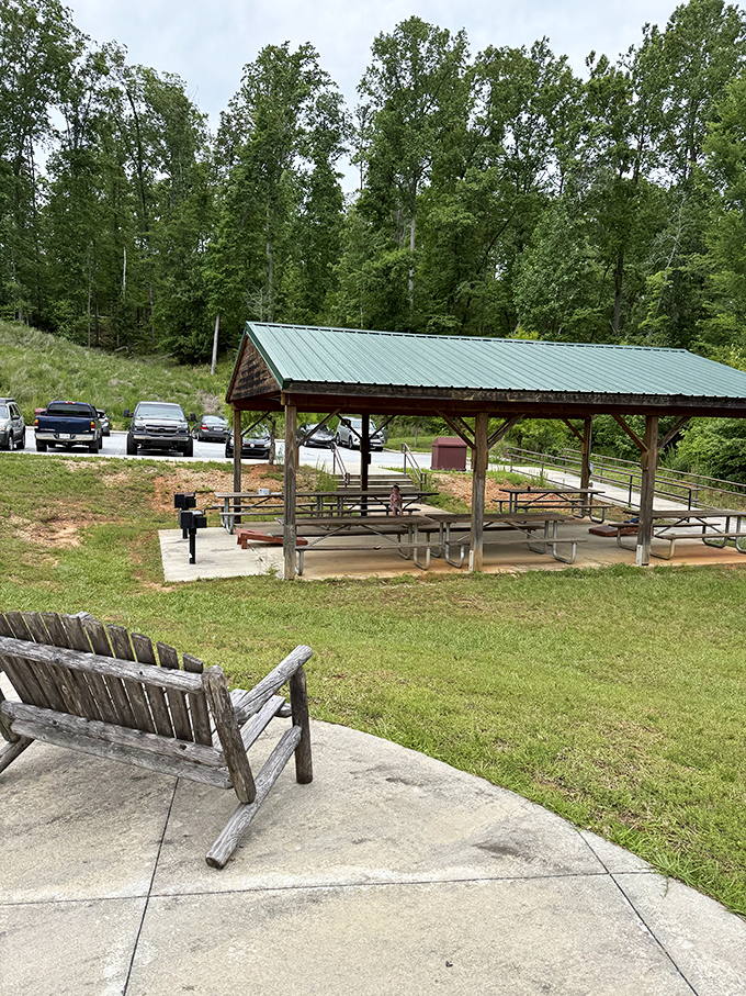 This picnic shelter has hosted more memorable family meals than most fancy restaurants. The secret ingredient? That impossibly fresh mountain air.