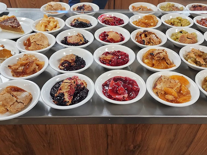 Dessert paradise in bite-sized form. These fruit cobblers aren't just served &ndash; they're presented like the edible works of art they truly are.