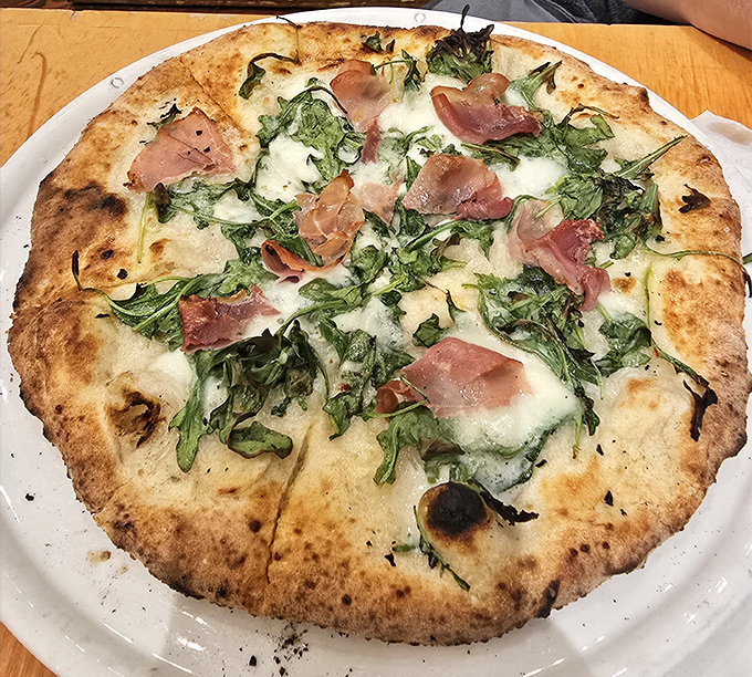 Even their pizza gets the farmhouse treatment &ndash; a crispy canvas of dough adorned with prosciutto and greens that somehow feels both rustic and sophisticated.