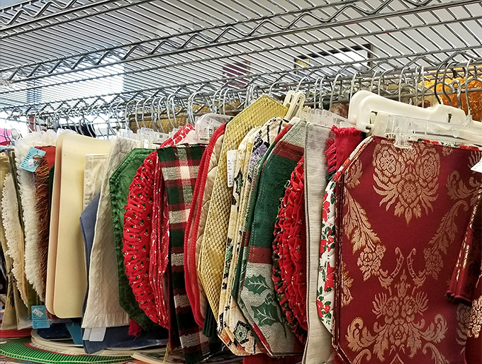 Holiday tablecloths and placemats galore&mdash;because nothing says "I've got my life together" like seasonal table d&eacute;cor at one-tenth retail price.