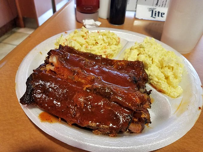 Glistening ribs that don't just fall off the bone (that would be overcooked!) but cling just enough to give you the perfect bite.