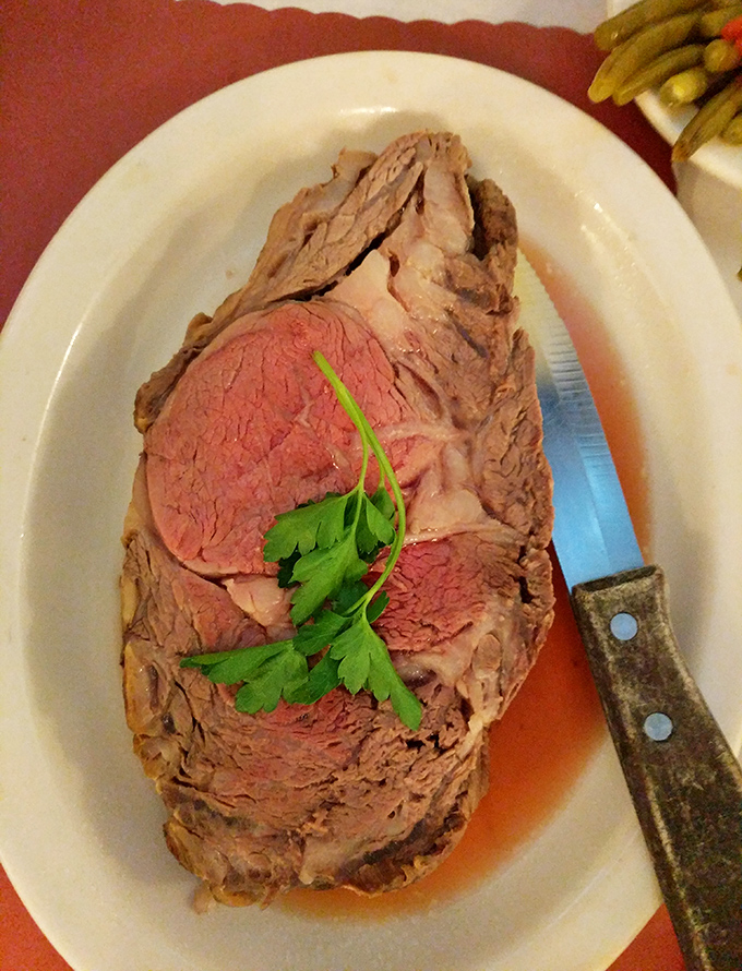 Prime rib so perfectly cooked it should have its own Instagram account&mdash;tender, juicy, and ready for its close-up with that sprig of parsley.