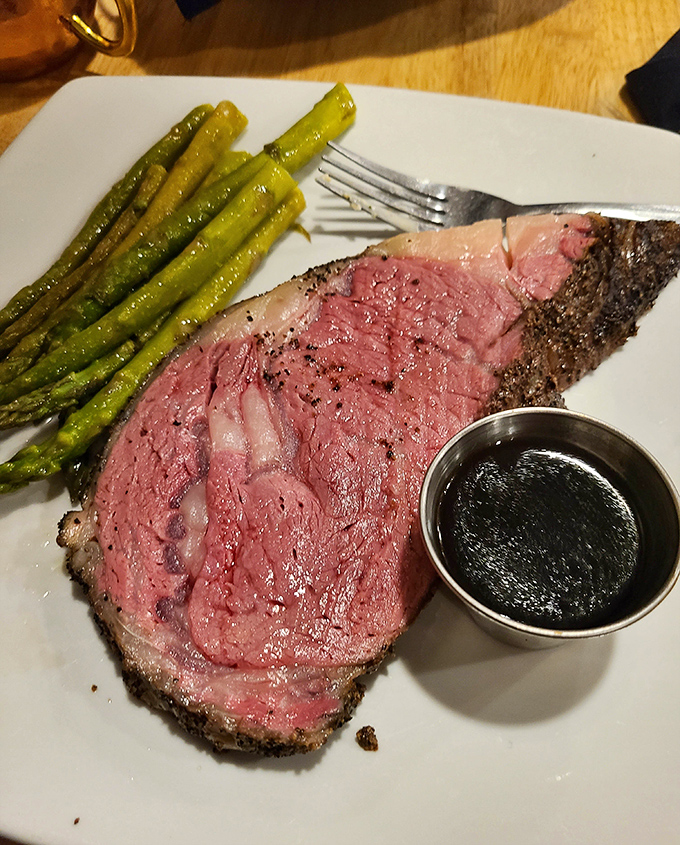 Prime rib so perfectly pink, it should come with its own spotlight and standing ovation.