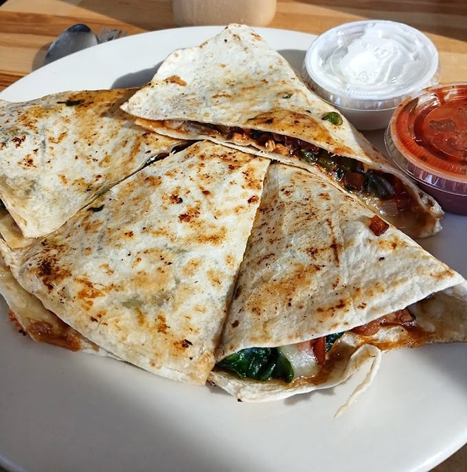 Quesadillas that achieve that perfect golden-brown exterior while maintaining their gooey, cheese-pulling interior&mdash;a textural tango worth experiencing.