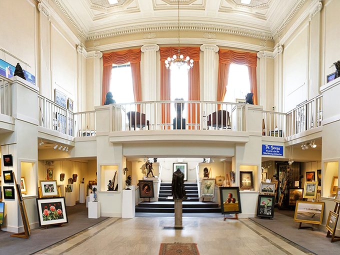 Inside this gallery, art finds its perfect stage. Like Broadway for paintings, but with better lighting and quieter audiences.