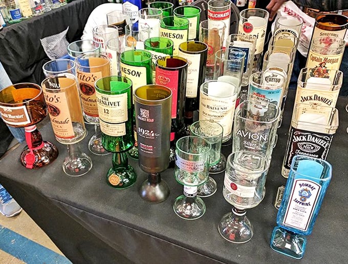 Recycled bottle glassware transforms yesterday's spirits into tomorrow's conversation pieces. Jameson never looked so good without the hangover!