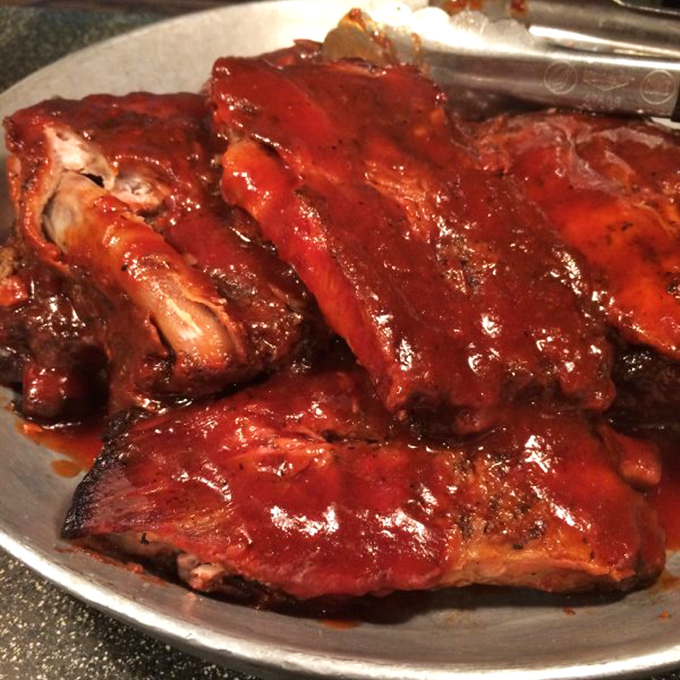 These ribs, glistening with sauce and falling off the bone, remind us that Italians know their way around meat just as well as pasta.