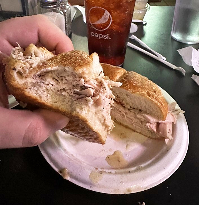 Proof that turkey can be just as crave-worthy as its beefy cousins. This sandwich doesn't need Thanksgiving to be the main event.