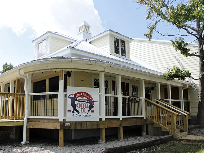 Rock House Coffee Company isn't just serving caffeine &ndash; it's offering porch-sitting perfection with every cup. Southern hospitality in building form.