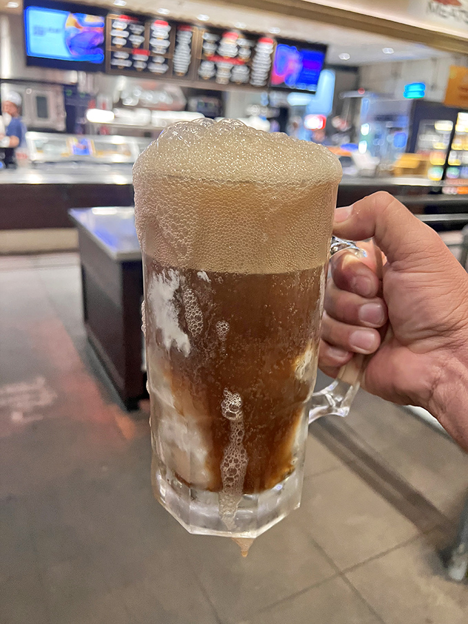 That frothy root beer float isn't just a drink; it's dessert in a glass and childhood nostalgia all at once.