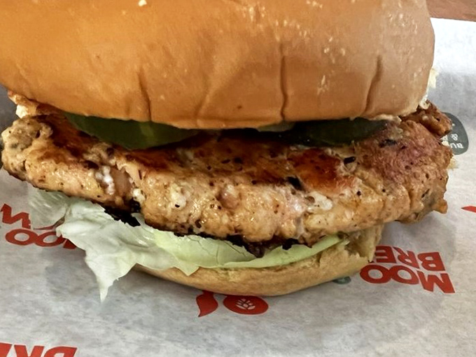 This isn't just a sandwich; it's edible evidence that turkey burgers don't have to be the consolation prize of the menu.