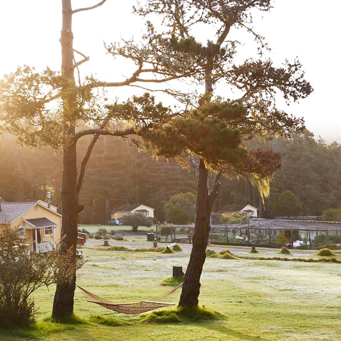 Golden hour transforms the property into a dreamscape, with hammocks perfectly positioned for nature's greatest show.