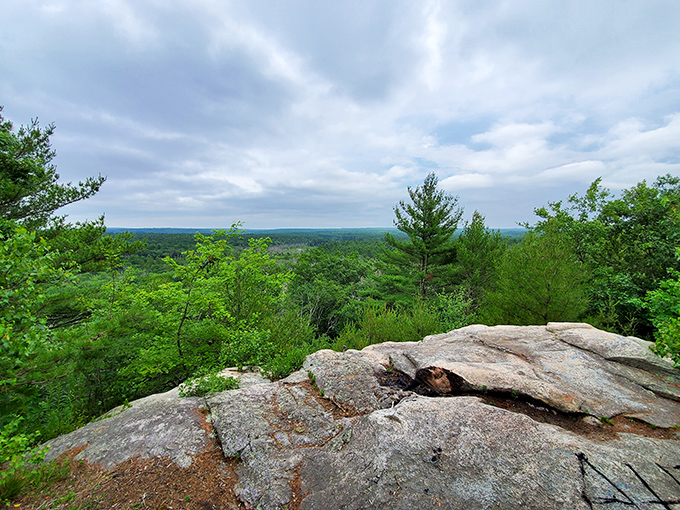 From this rocky perch, you can see why the Nutmeg State keeps its best views hidden.