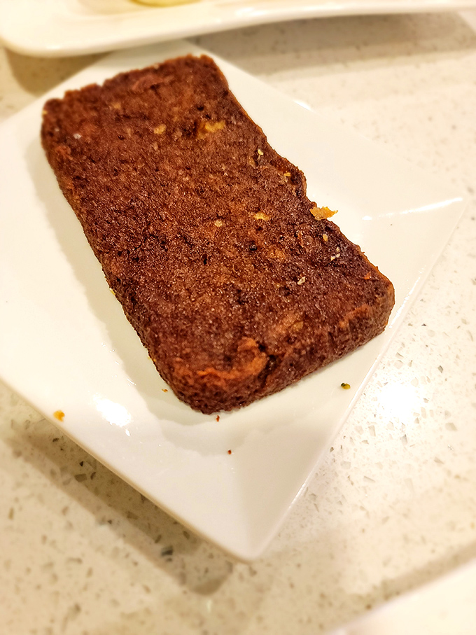 This scrapple&mdash;Delaware's breakfast of champions&mdash;offers that perfect crispy exterior hiding a savory interior that locals swear by.