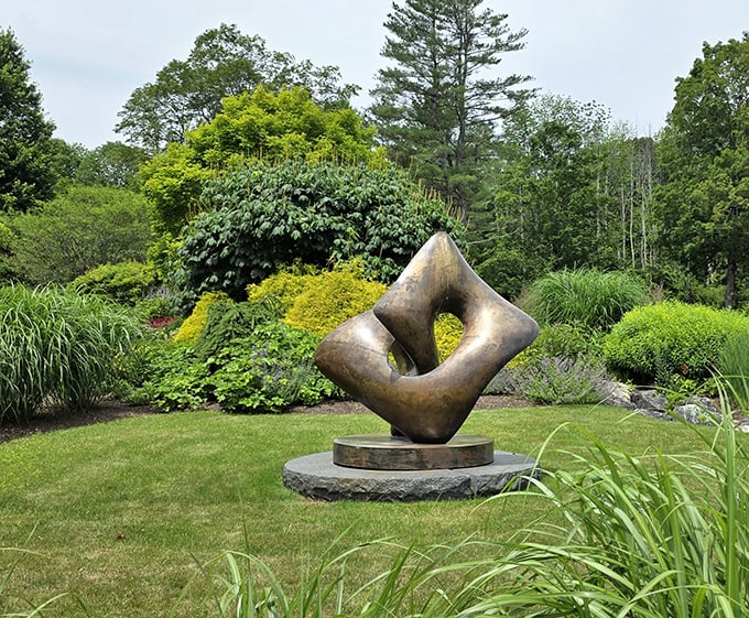 The sculpture garden offers art with a side of contemplation. That bronze piece isn't just sculpture&mdash;it's a conversation starter about life's big questions.