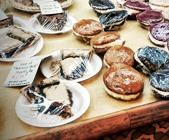 Shoofly pie and other traditional desserts line up like sweet temptations &ndash; resistance is futile, and honestly, why would you even try?