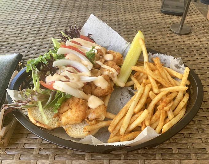 Proof that sometimes the best things in life spill over the edges. These shrimp are dressed for success with a sauce that demands both napkins and respect.