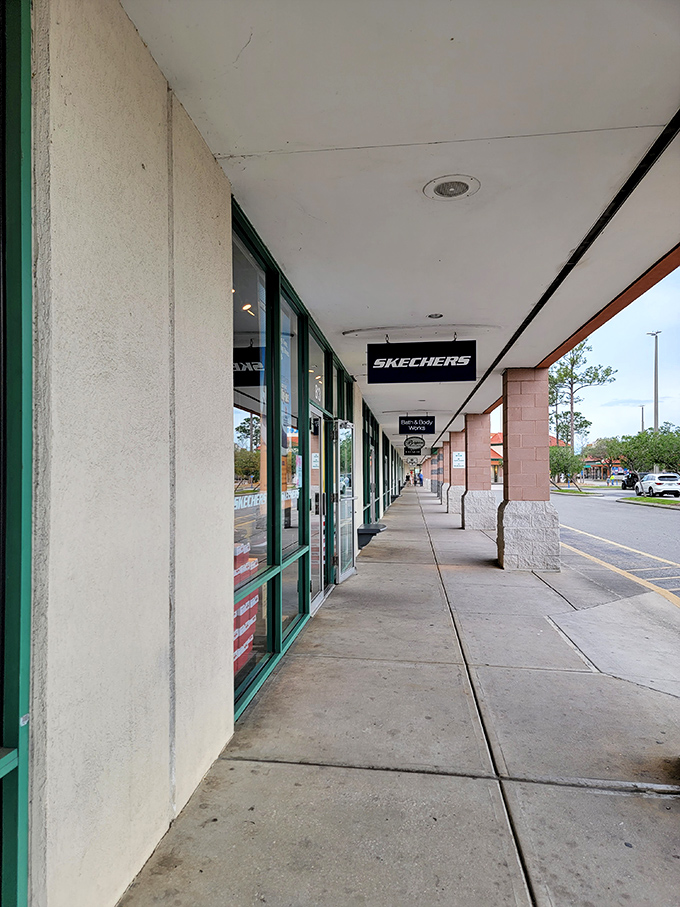 Skechers' storefront represents that perfect Florida compromise &ndash; shoes comfortable enough for theme parks yet stylish enough for dinner reservations.