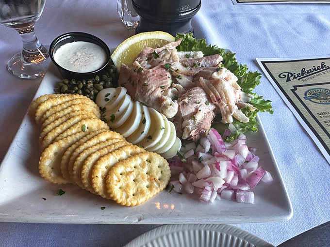 Smoked whitefish spread&mdash;the unsung hero of Duluth cuisine. Served with crackers, capers, and red onion, it's Lake Superior's finest catch transformed into appetizer perfection.
