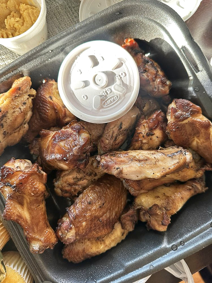 Smoked wings that make you question everything you thought you knew about chicken. These aren't just wings; they're flavor delivery vehicles.