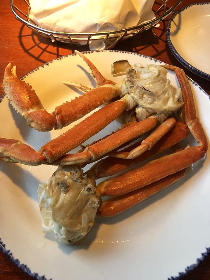 Cracking these snow crab legs feels like unlocking nature's treasure chest. Sweet meat that's worth every bit of the effort and drawn butter.