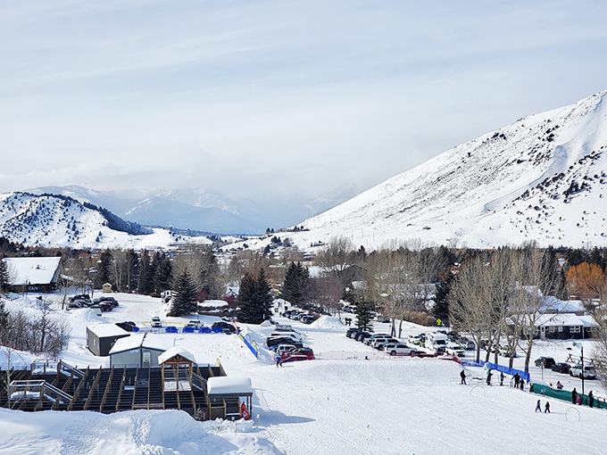 Snow blankets the local ski hill where families have been making winter memories since snow was invented.