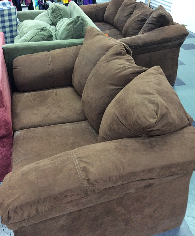 Couch potato paradise where you can replace your saggy sofa without the financial commitment of a new car. Nap-testing is highly encouraged!