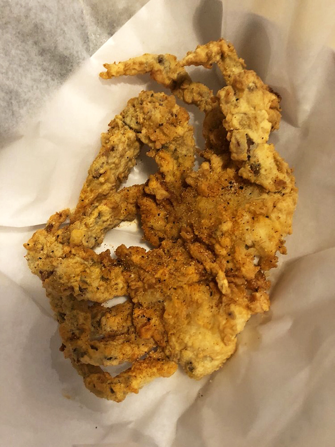 Soft shell crab fried to that magical golden hue where every bite delivers the perfect crunch-to-tender ratio &ndash; seafood's ultimate texture masterpiece.