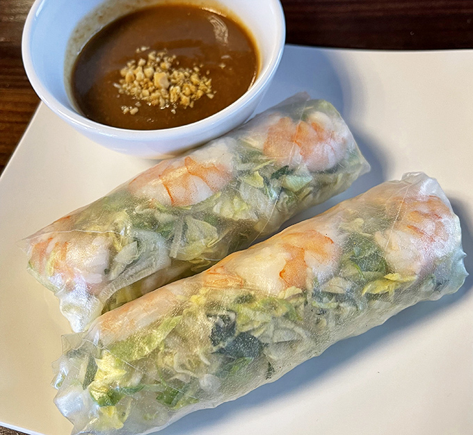 Translucent rice paper wraps reveal their colorful contents like edible stained glass. These fresh spring rolls are nature's perfect appetizer&mdash;light yet completely satisfying.