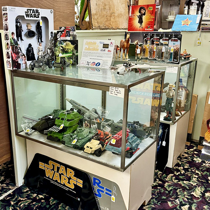 The Force is strong with this collection! Vintage Star Wars memorabilia that would make grown adults fight like siblings at Christmas.